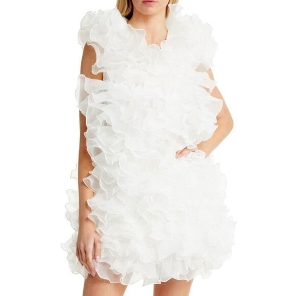 Callie Lives | Dresses | Stasias Fool For Tulle All White 3d Floral ...